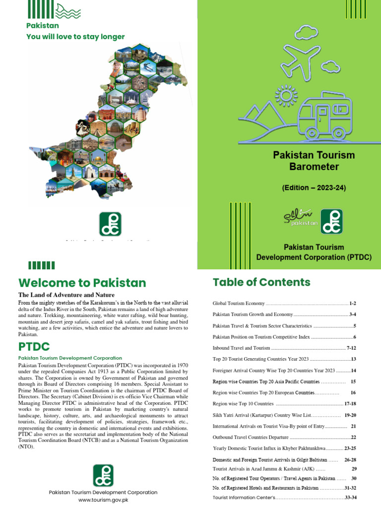 Tourism Data Booklet 2023-24 Final | PDF | Tourism | Pakistan Tourism Data Booklet 2023-24 Final | PDF | Tourism | Pakistan