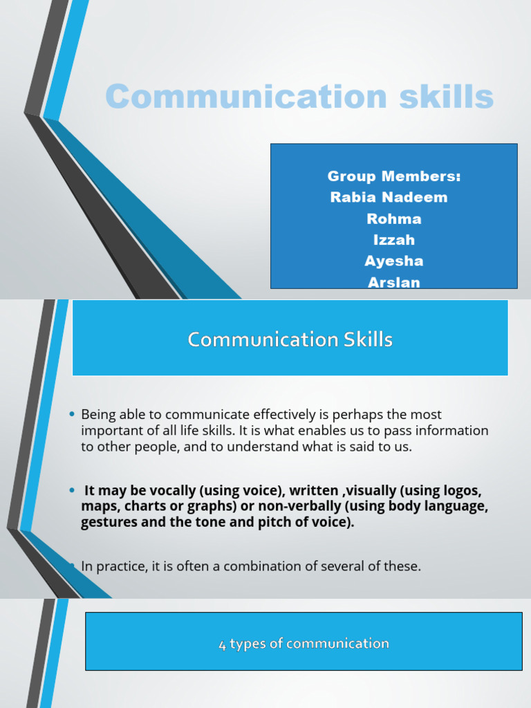 Communication Skills | PDF | Communication | Nonverbal Communication
