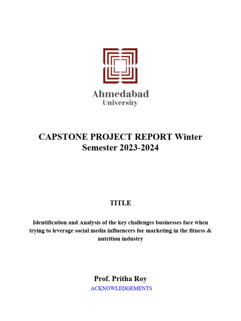 Capstone Project Report | PDF | Brand | Social Media