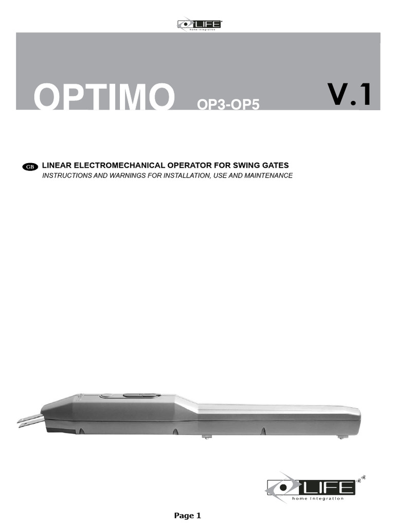 1 Manuale Op3 Op5 Gb2 Pdf Screw Nut Hardware