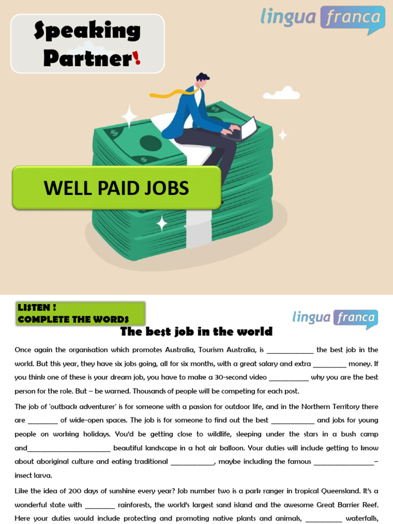 Well Paid Jobs | PDF