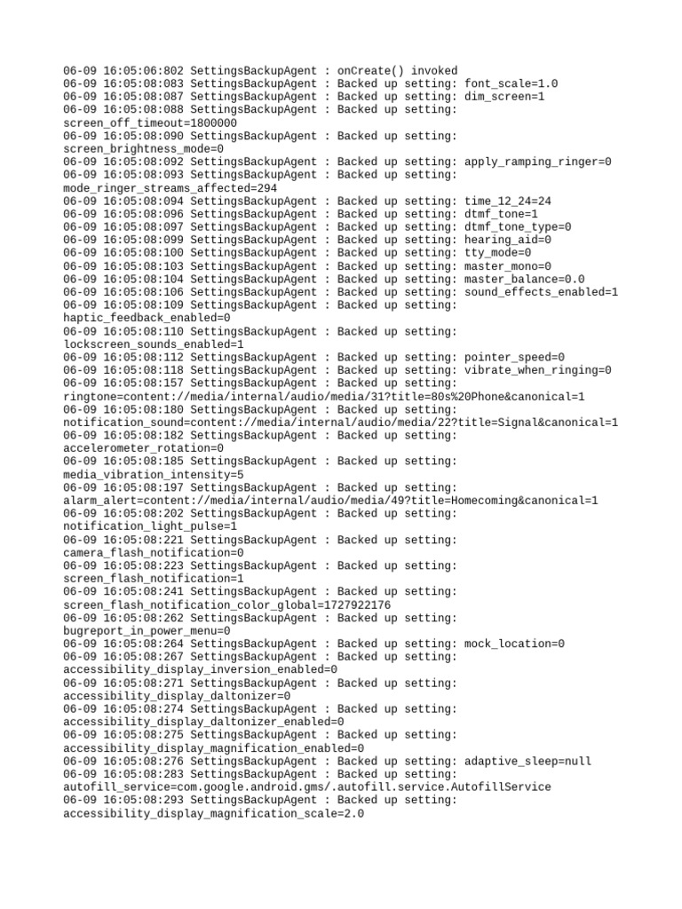 Settings Provider Pdf Java Programming Language Backup