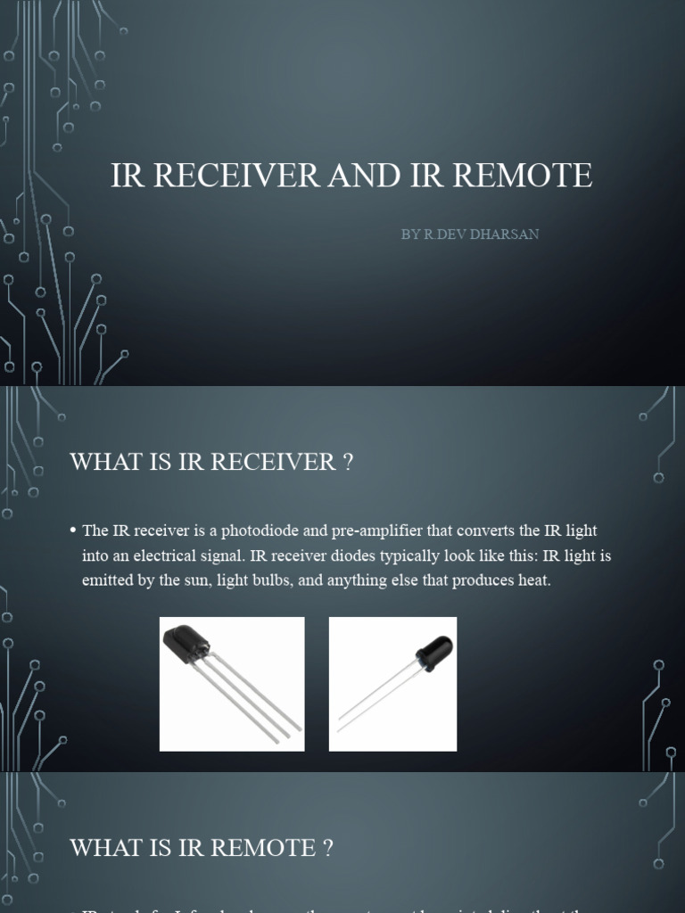 IR Receiver and Ir Remote | PDF | Technology & Engineering
