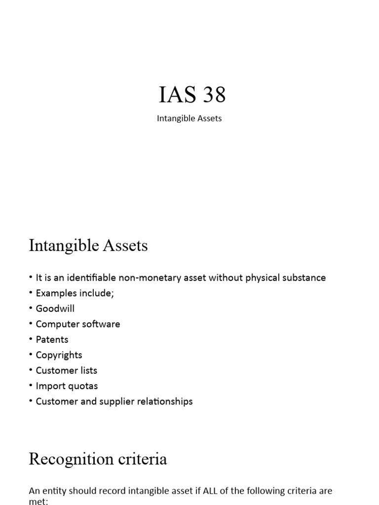 Intangible Assets | PDF | Intangible Asset | Balance Sheet