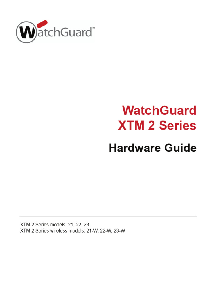 XTM 2series Hardware Guide | PDF | Computing