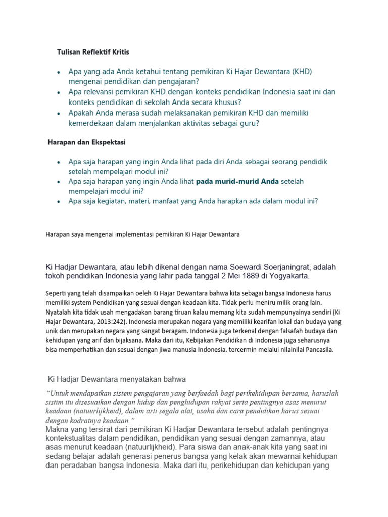 Reflektif Kritis | PDF | Sains & Matematika