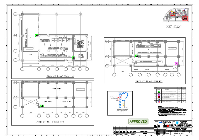 13.fire Extinguisher System Layout For Recasticizer MCC Room ...