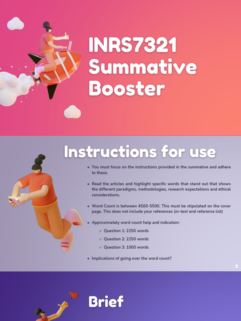 INRS7311 Summative Booster 2023 | PDF | Methodology | Sampling (Statistics)