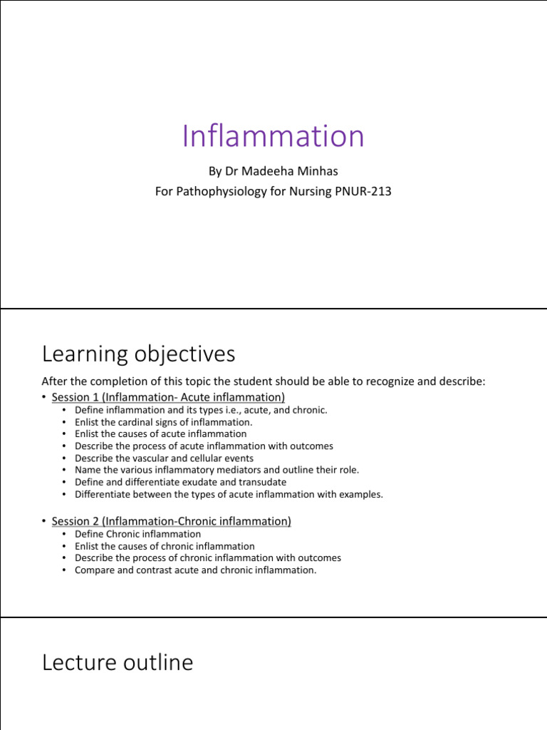 Inflammation | PDF | Inflammation | Blood Vessel