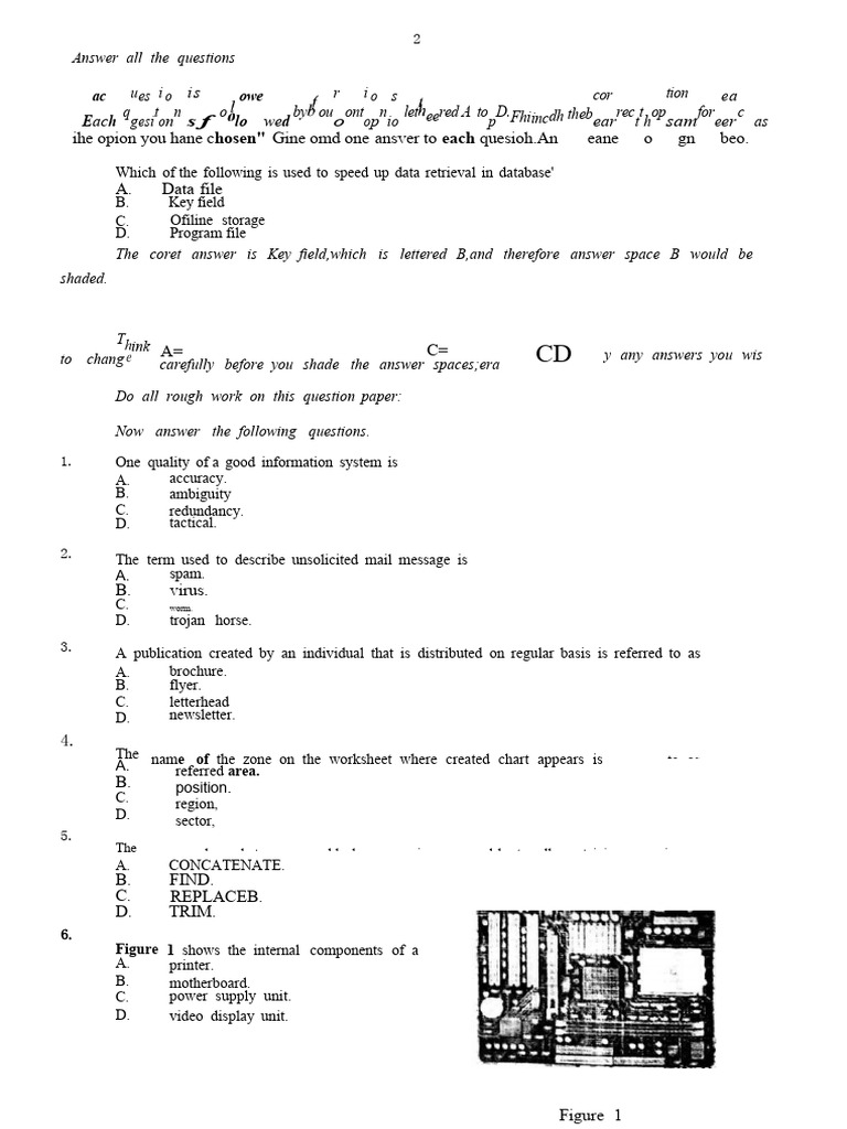 2023 WASSCE Info & Comm Tech Paper 1 | PDF | Computer Program | Programming