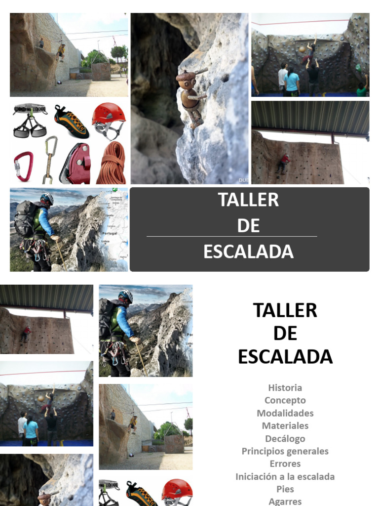 Taller de Escalada | PDF | Viaje de aventura | Escalada de roca
