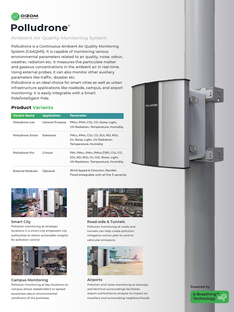 Polludrone: Ambient Air Quality Monitoring System | PDF | Particulates ...