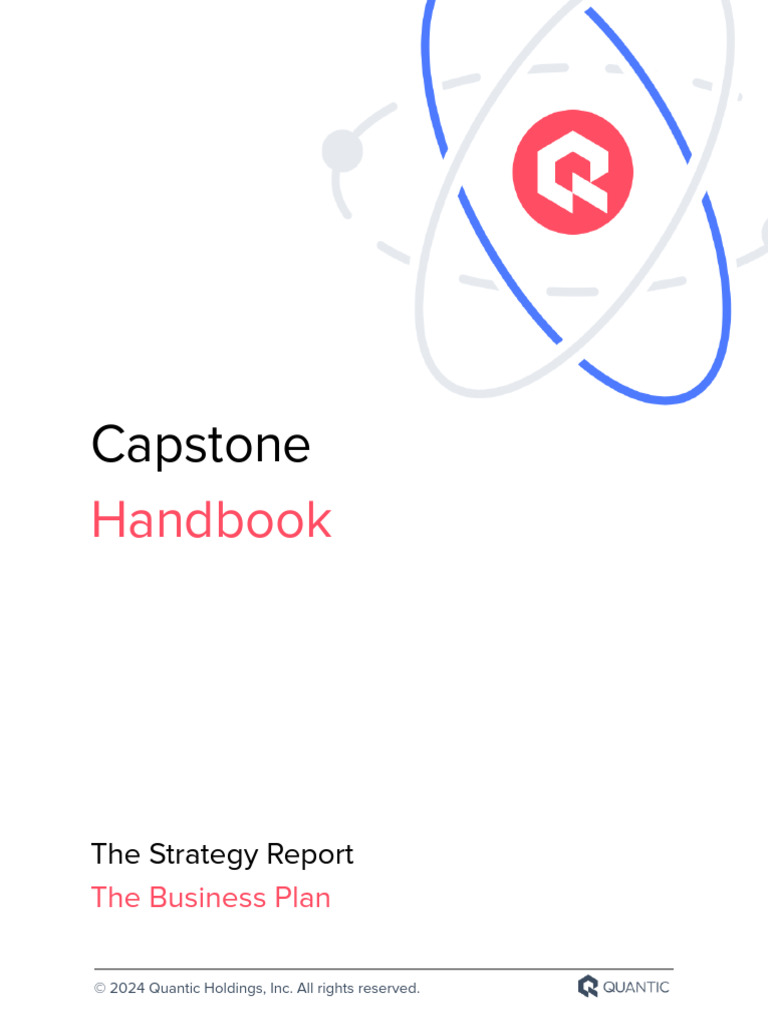 Capstone Project Strategy and Business Guide | PDF | Plagiarism ...