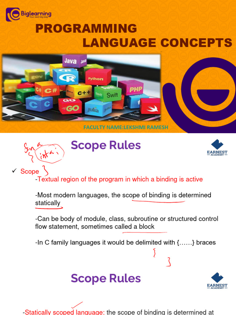 HSST Cs Programming Language Concepts Class 3 (Annotated) 33190745 2024 04-06-15 50 | PDF ...