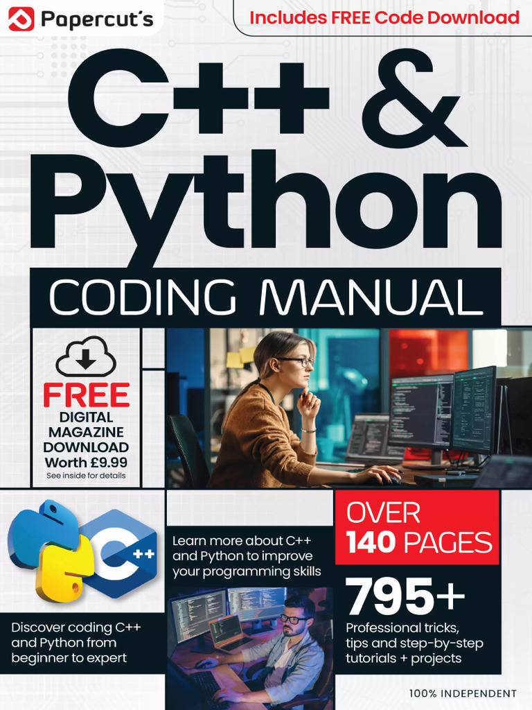 C++ & Python Coding Manual - 19th Edition 2024 | PDF