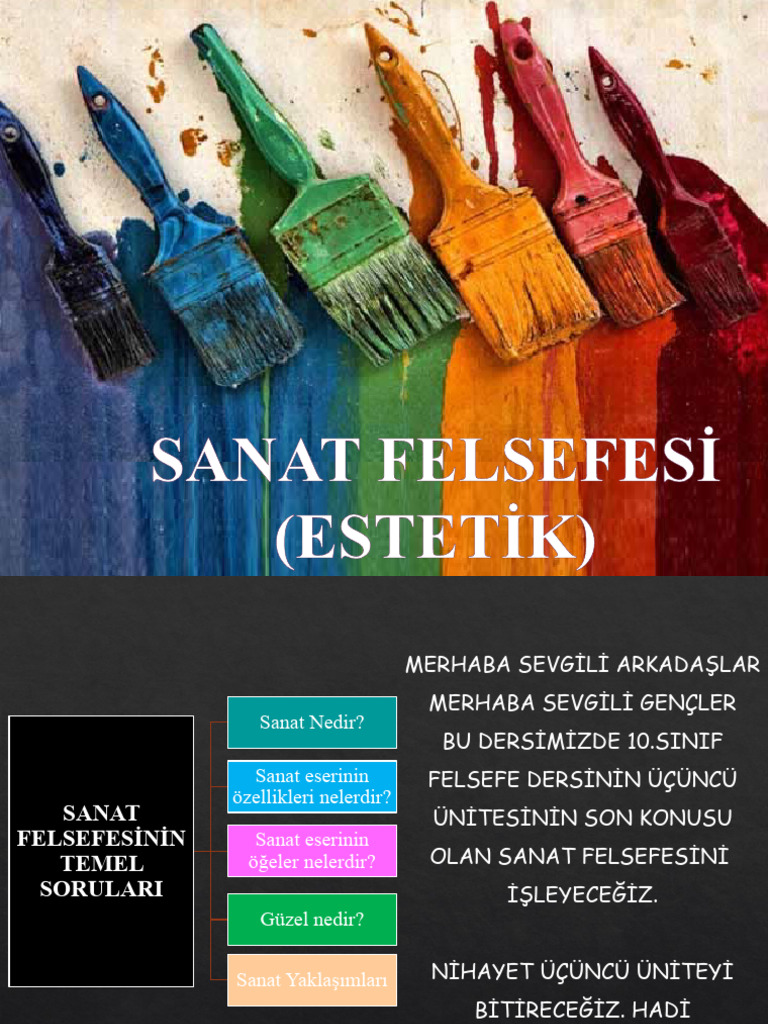 9 Sanat Felsefesi | PDF