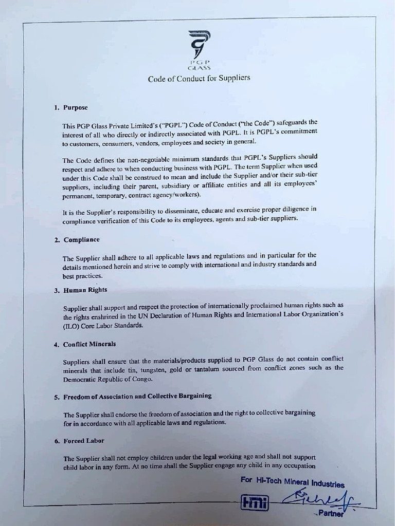 PGP Code of Conduct | PDF | Business | Private Law