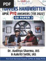 GS2 - Toppers - Handwritten - Upsc - Pyq - Ans - Till 2022RP | PDF