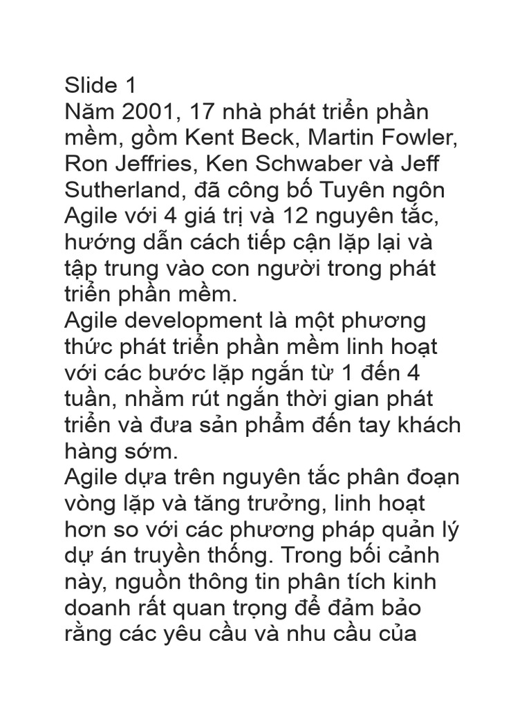 Agile Development | PDF