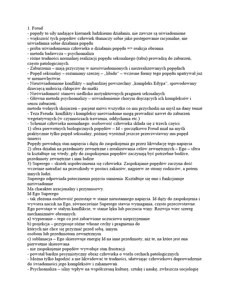 3 Teorie Psychologii | PDF