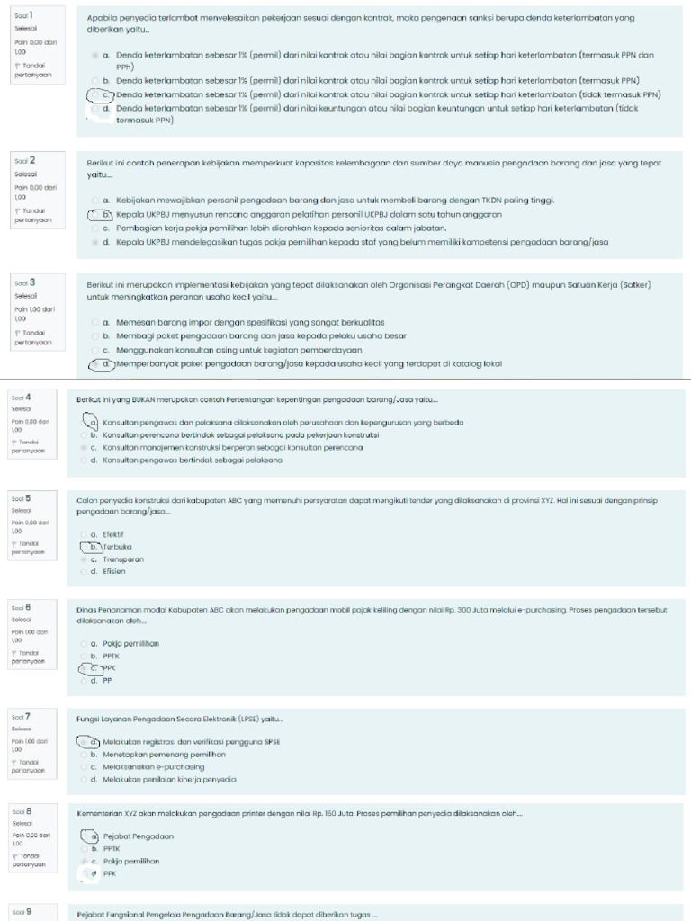 Hasil Test Modul 2 PBJ Level 1 | PDF