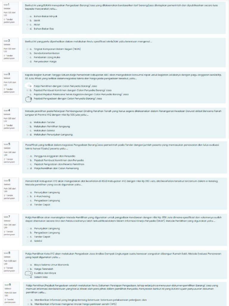 Hasil Test Modul 4 PBJ Level 1 | PDF