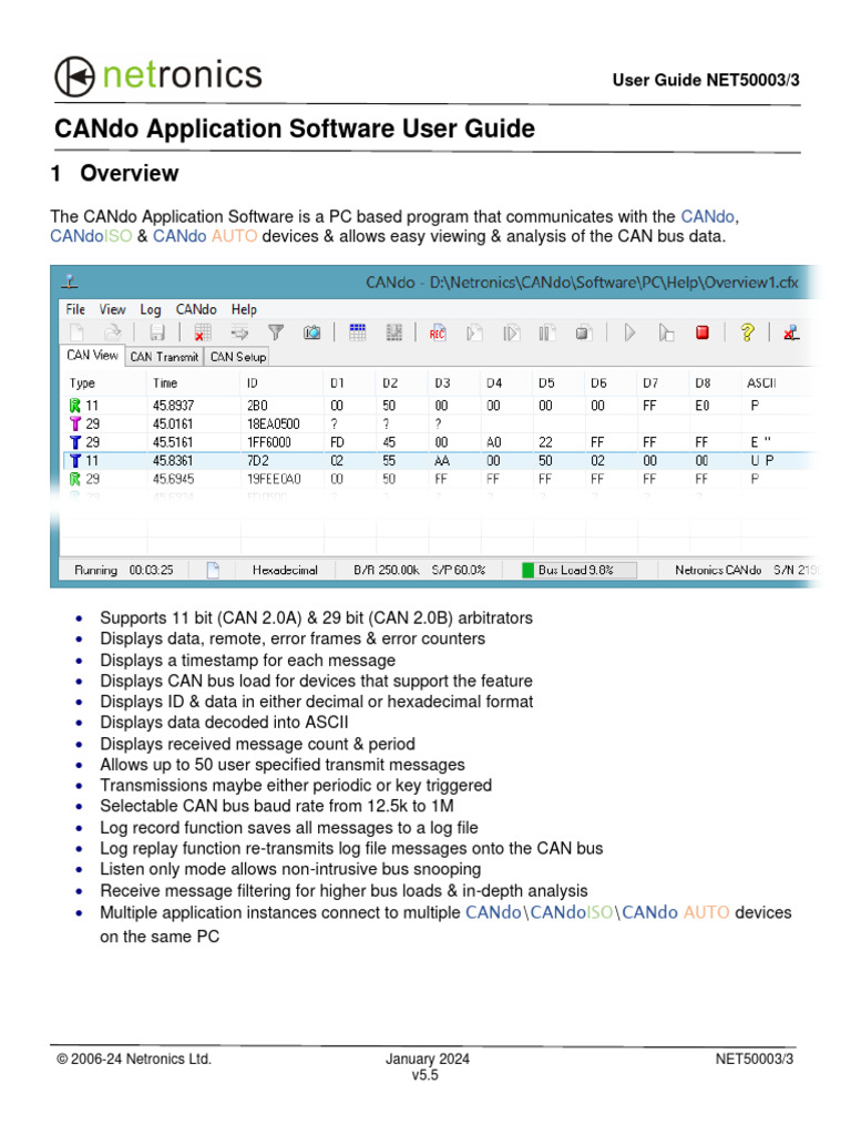 CANdo App User Guide | PDF | Ascii | Computer File