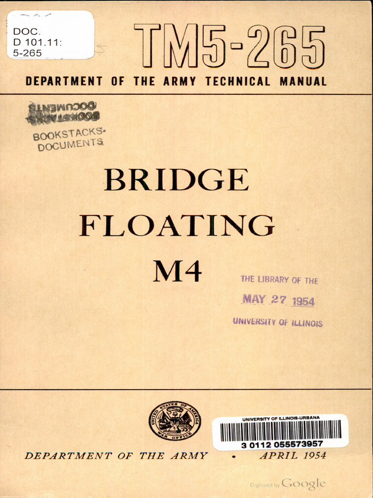 TM 5-265 Bridge Floating m4, 1944 Apr | PDF