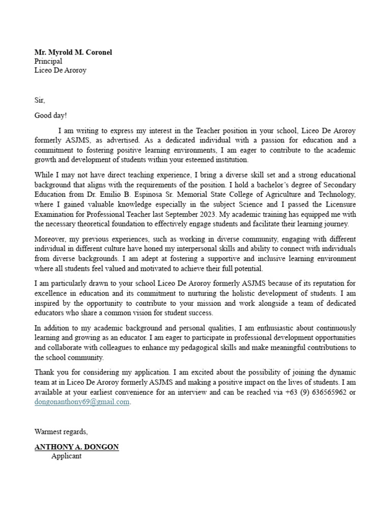 Letter of Intent (Lda | PDF