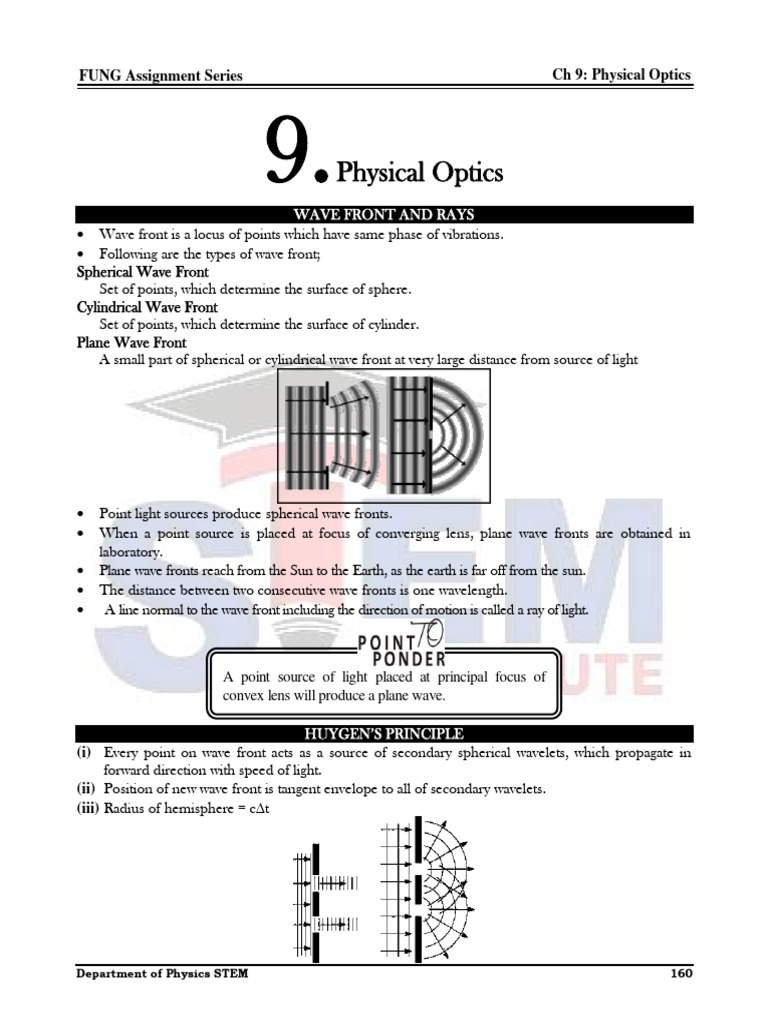 09 Chapter-9 | PDF | Diffraction | Wavelength