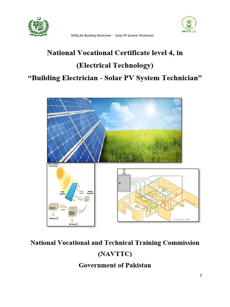 Competency Standards For Solar PV Panels Level 2,3 and 4 | PDF ...