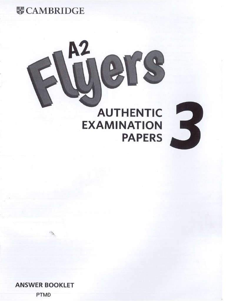 Flyers 3 Answer Booklet 2019 | PDF