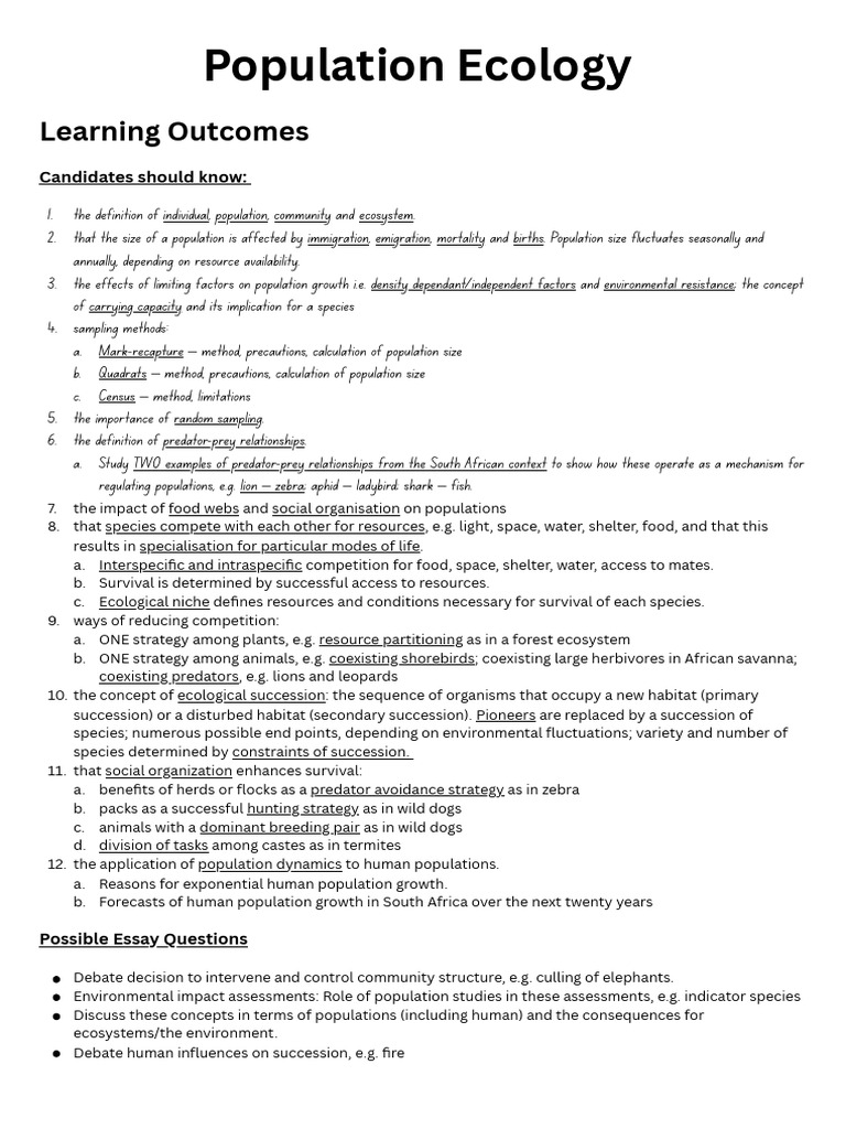 Population Ecology | PDF | Nucleic Acid Sequence | Messenger Rna