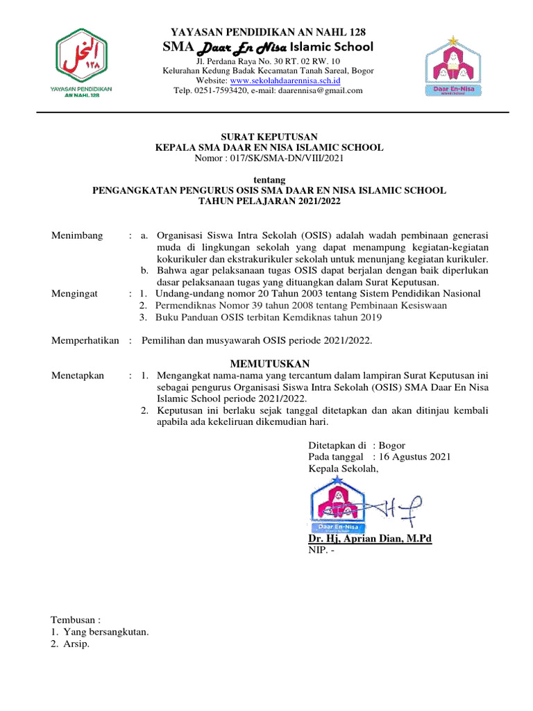 SK Osis TP 2021-2022 | PDF