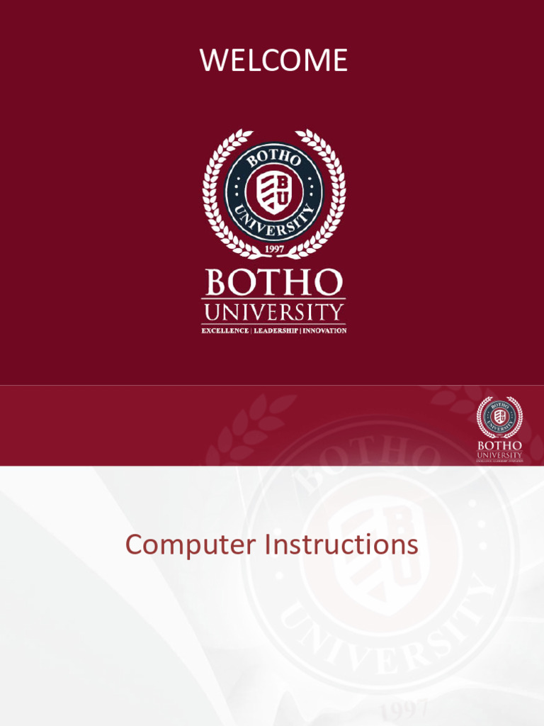 CSA Lecture 6 - Computer Instructions | PDF | Input/Output | Central Processing Unit