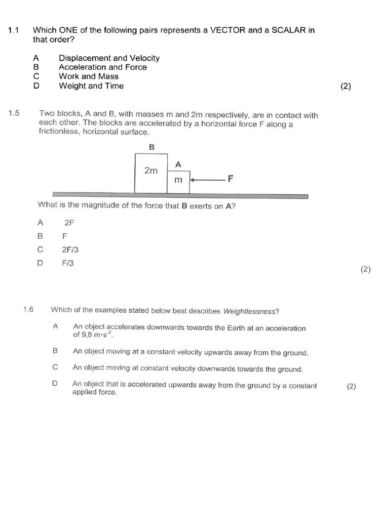 Grade 11 Newton's Laws | PDF
