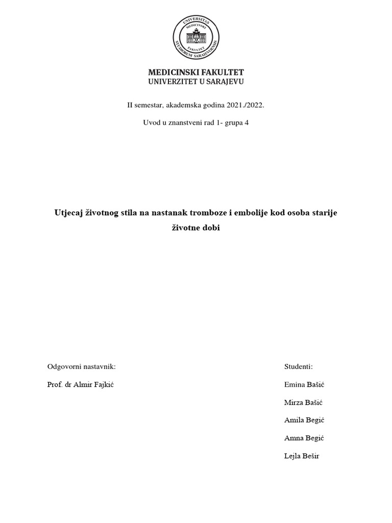 Znanstveni Rad I | PDF