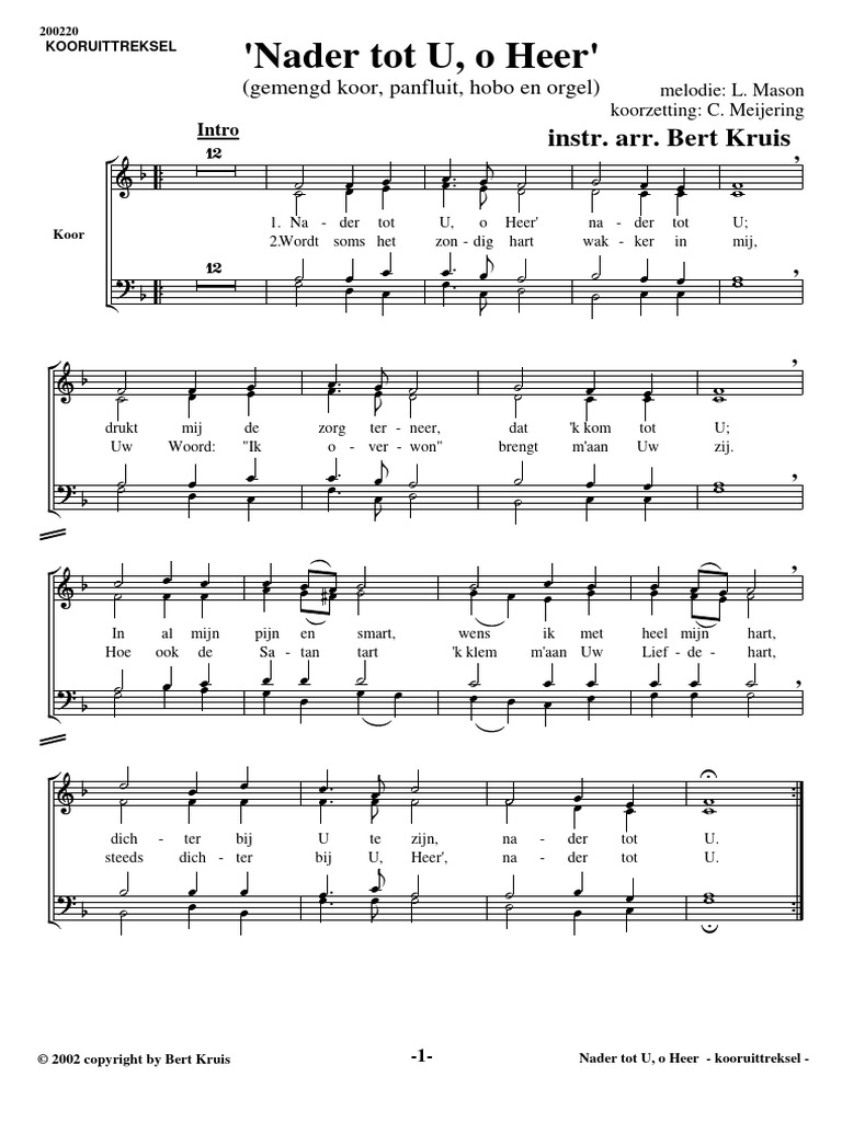 Nader Tot U o Heer | PDF