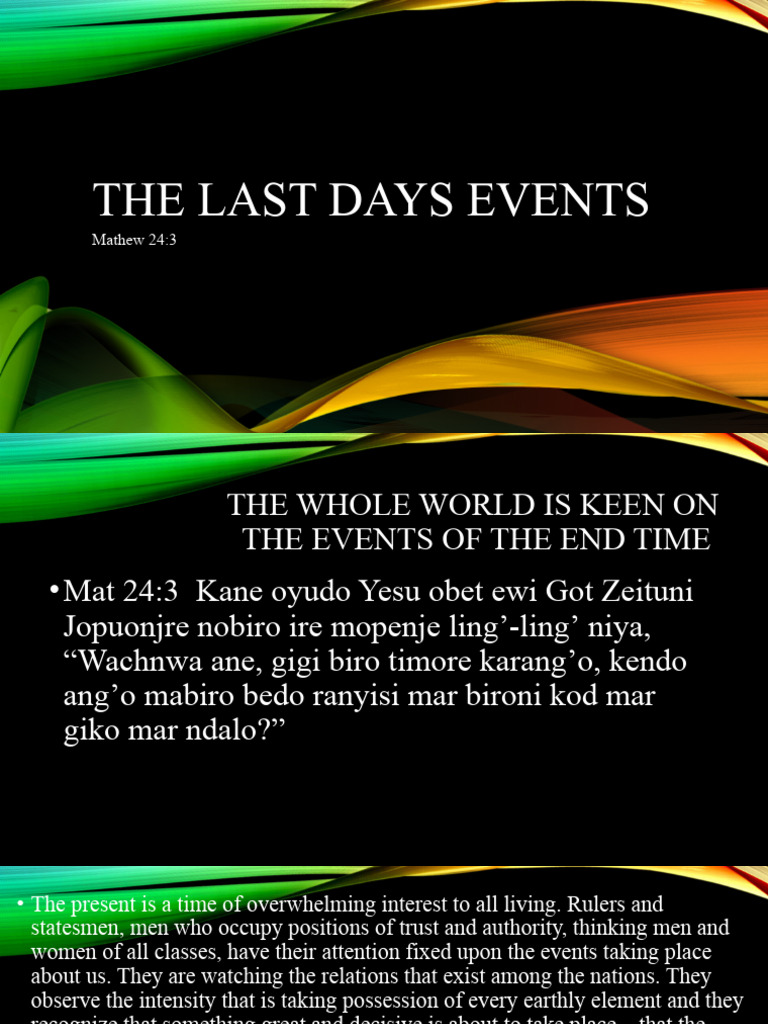 Understanding End Times Events | PDF | Jesus | The Beast (Revelation)