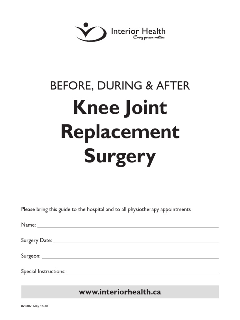 RIH Knee Joint Replacement Surgery | PDF | Surgery | Opioid