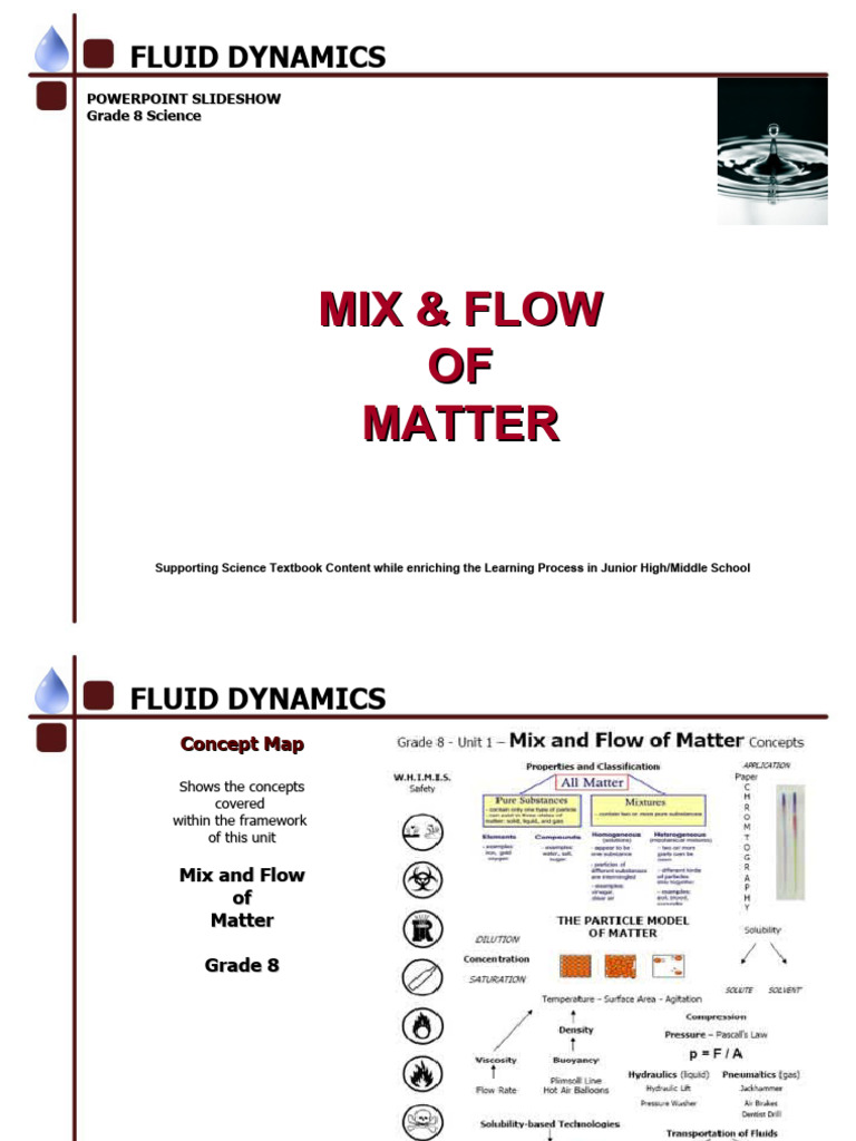 Mix Flow of Matter | PDF | Buoyancy | Mixture