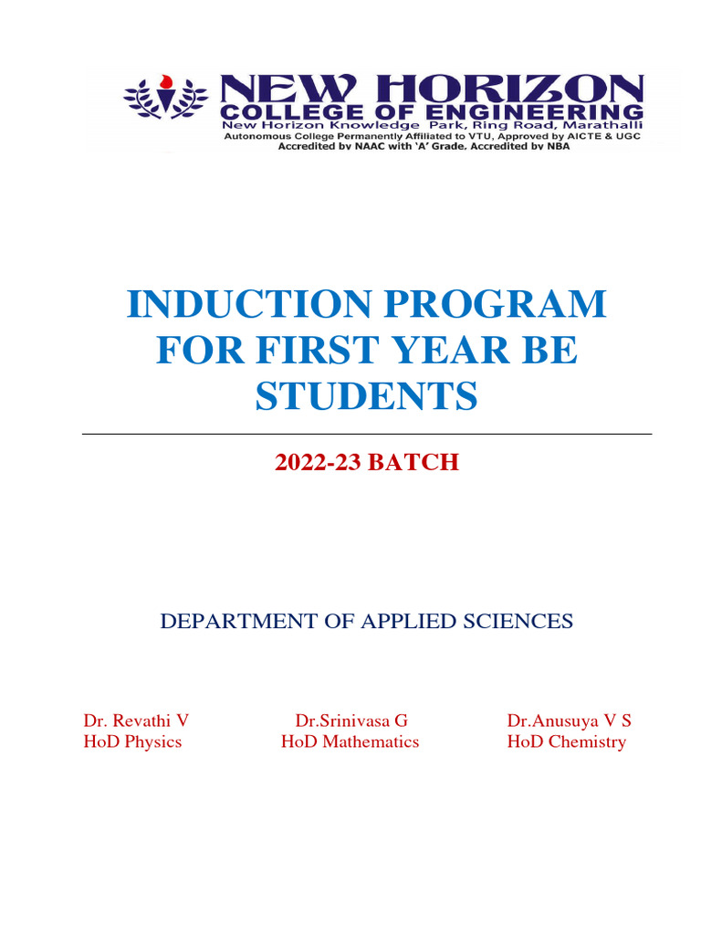 Induction Program Report 22 23.docx 2 | PDF | Meditation | Knowledge