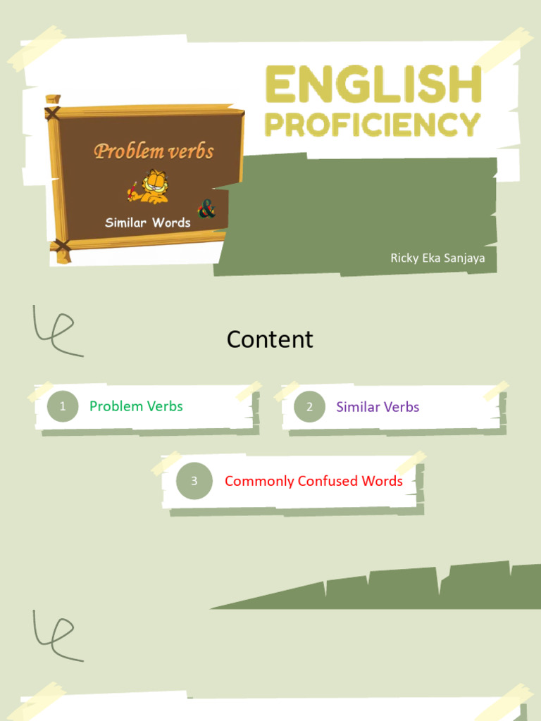 Problem & Similar Verbs | PDF | Verb | Object (Grammar)