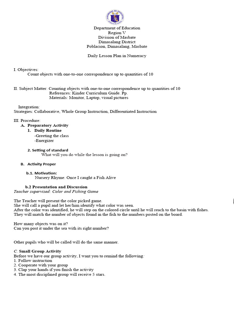 LESON PLAN Math | PDF | Lesson Plan | Teachers