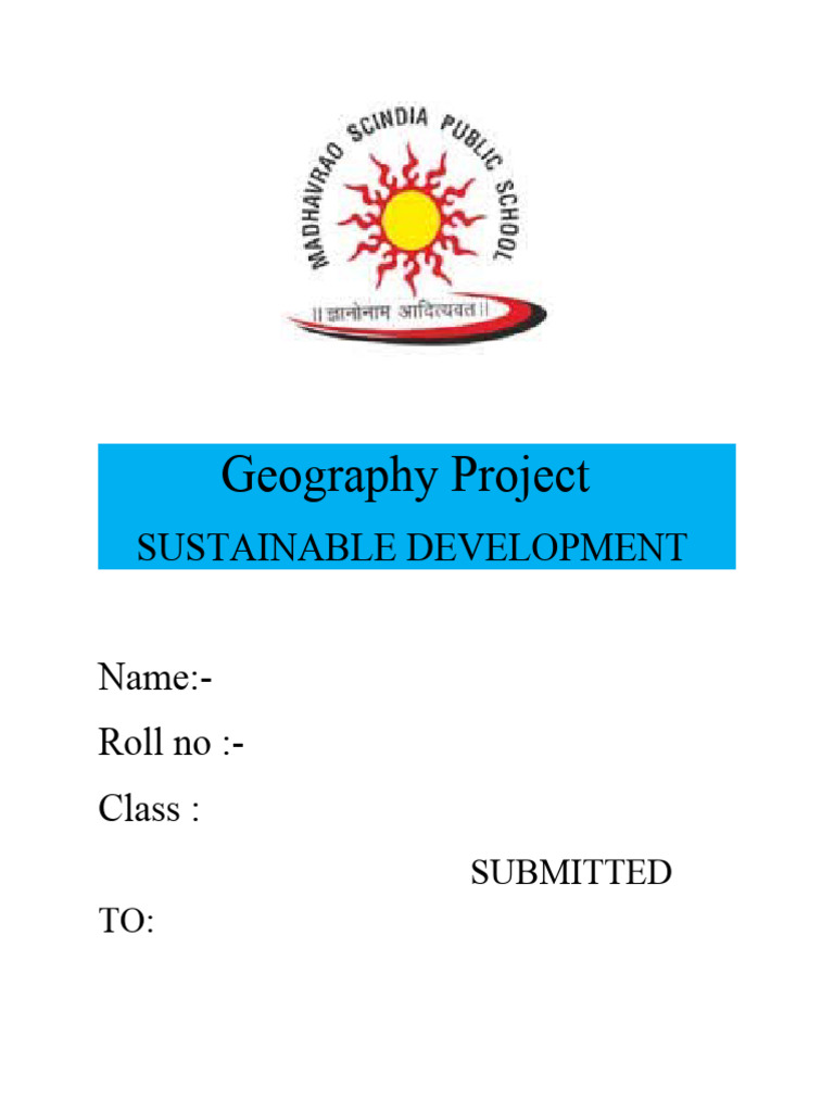 Project-on-Sustainable-Devlopment by Krishna Kanr Rajput | PDF ... Project-on-Sustainable-Devlopment by Krishna Kanr Rajput | PDF ...