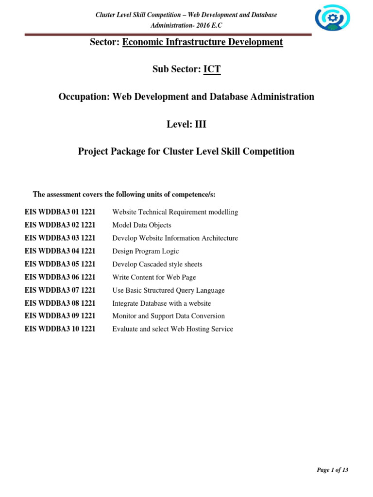 Assessor Package | PDF | World Wide Web | Internet & Web