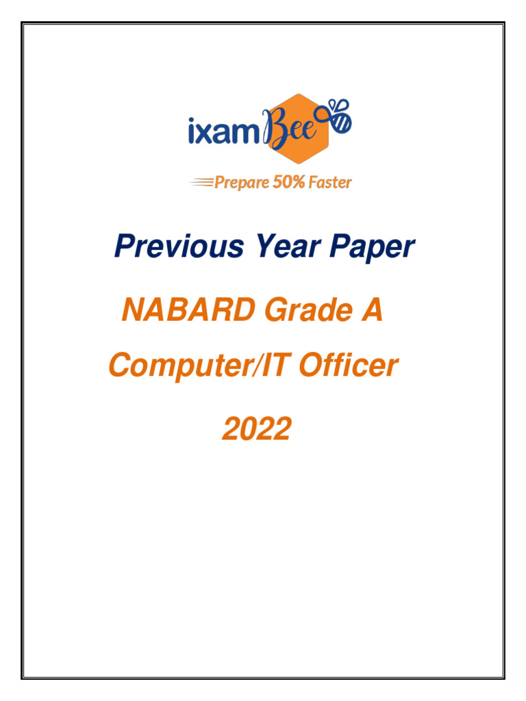 NABARD IT 2022 Memory Based Paper | PDF | Computer Network | Internet ...