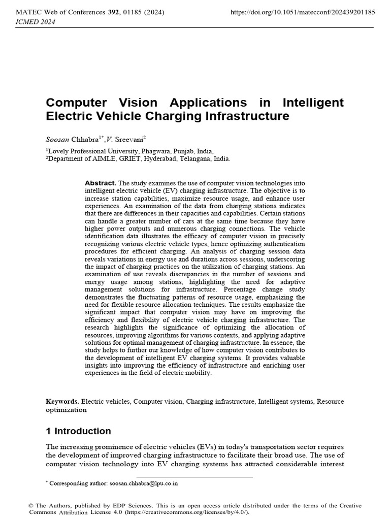 Computer Vision Applications in Intelligent Electr | PDF | Computer ...