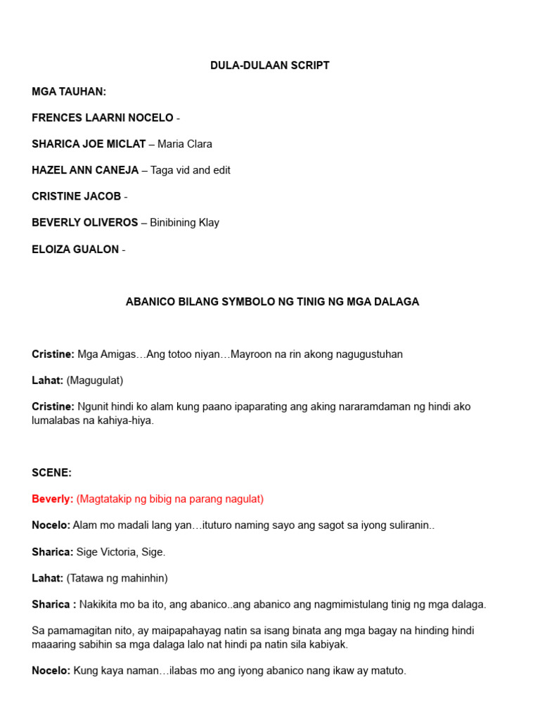 Dula Script Filipino Group3 | PDF
