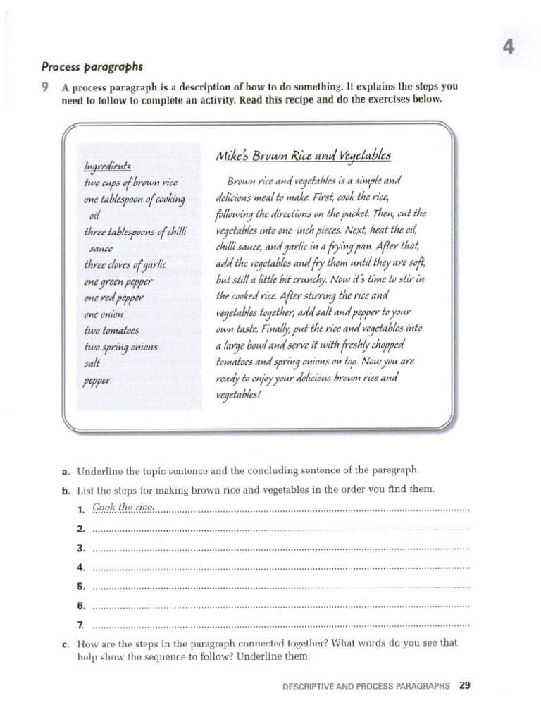 Describing A Process - Lecture 3 - 2 | PDF